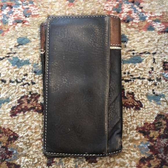 Accessories | Tooled Leather Checkbook Cover With Cowboy Vintage | Poshmark